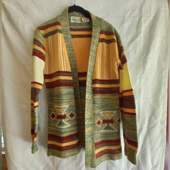 American Vintage | Sweaters | Vintage Western Knit Cardigan | Poshmark
